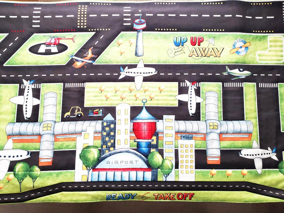 Travel Ready Airport and Road Play Mat - Fold up Quiet Time Play ...