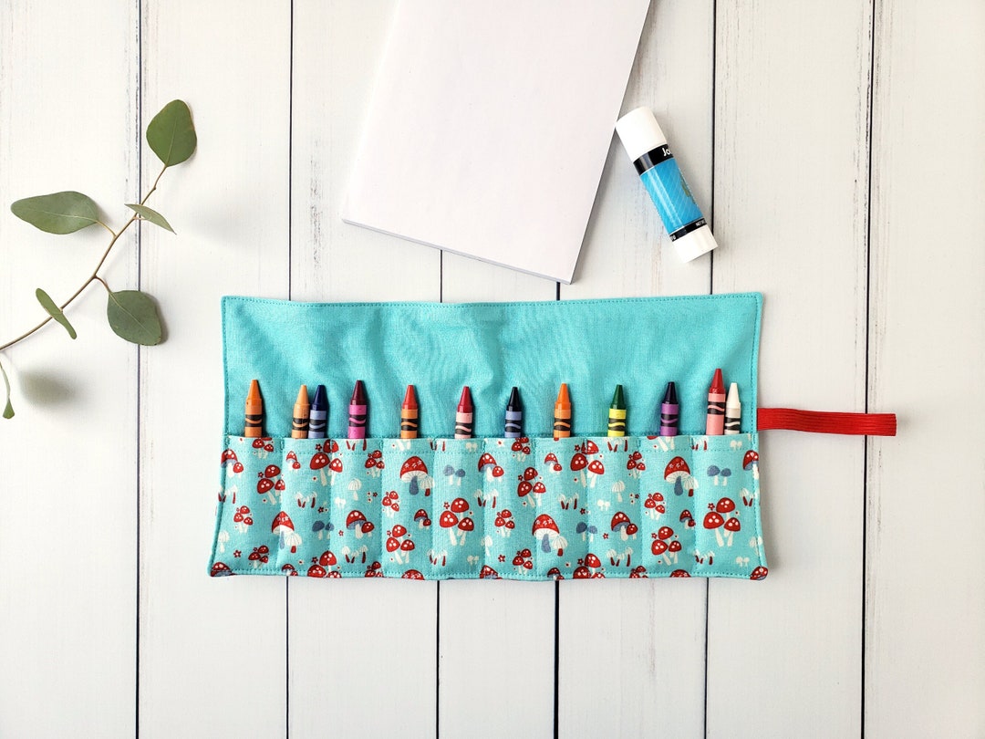 Crayon Holder - Marker Roll up Wallet - Craft Carrier - Party Favour ...
