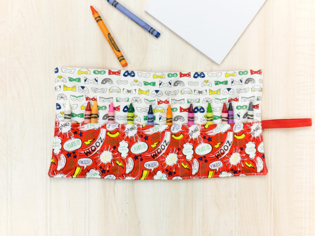Crayon Holder - Marker Roll up Wallet - Craft Carrier - Action Words ...