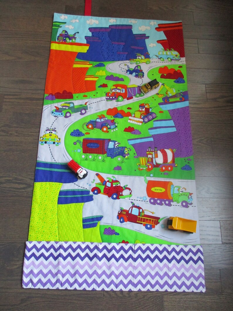 Monster Trucks Play Mat Fold up Travel Play Mat Quilt With - Etsy Denmark