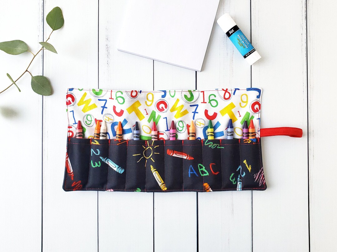 Crayon Holder - Marker Roll up Wallet - Craft Carrier - Party Favour ...