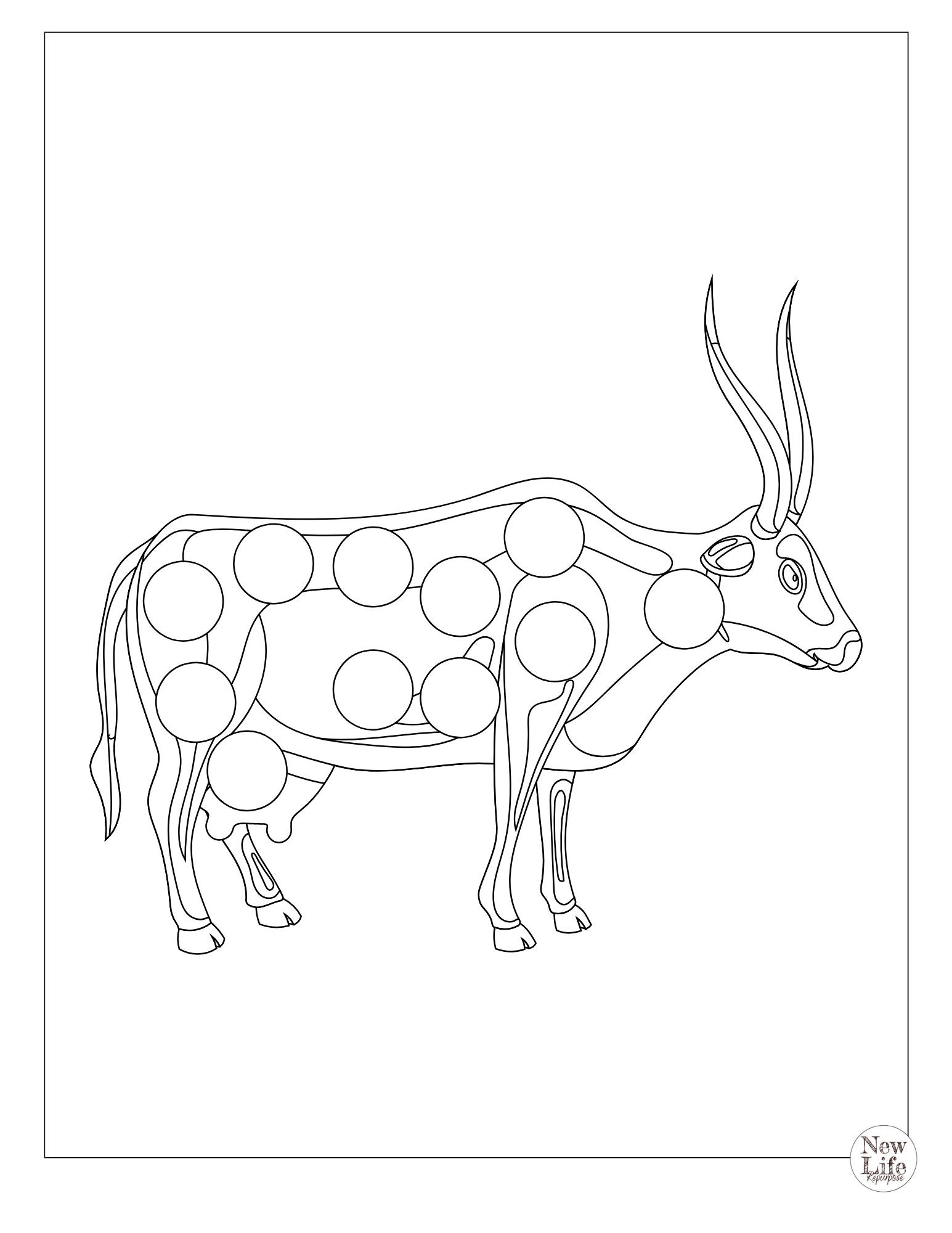 Printable/digital Download Cow Dot-marker Coloring Pages - 30 Pages ...