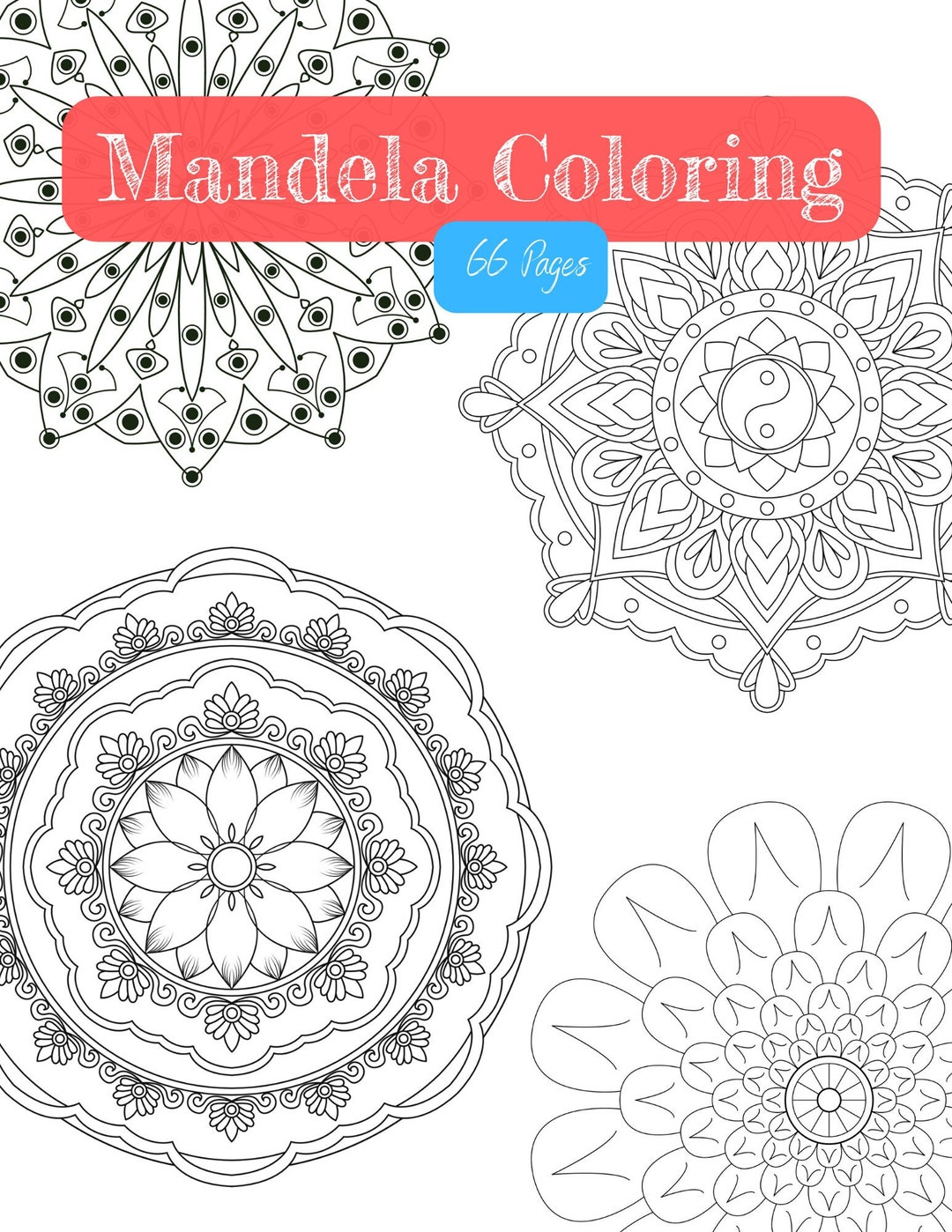 Printable/digital Download Mandela Coloring Pages - 66 Pages Adult/teen ...
