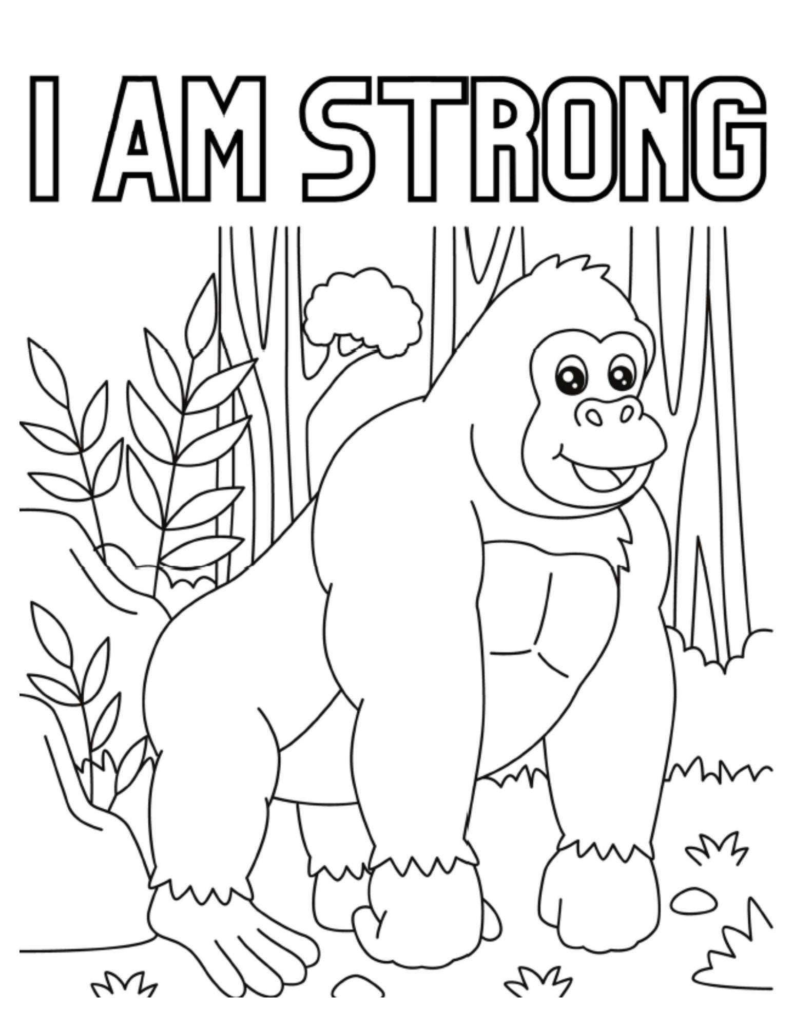 Printable/digital Download Animal Affirmation Coloring Pages - 35 Pages ...