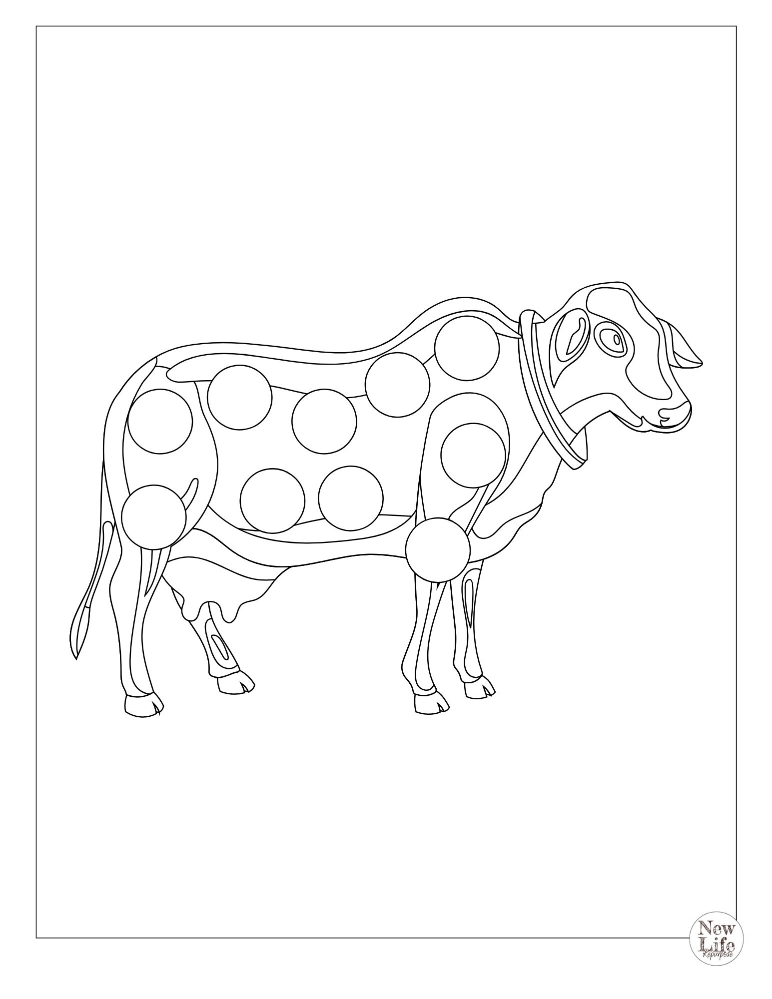 Printable/digital Download Cow Dot-marker Coloring Pages - 30 Pages ...