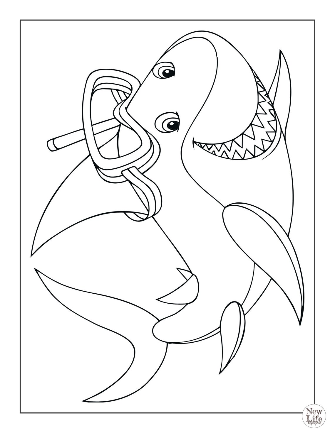 Printable/digital Download Shark Coloring Pages - 20 Pages Kids ...