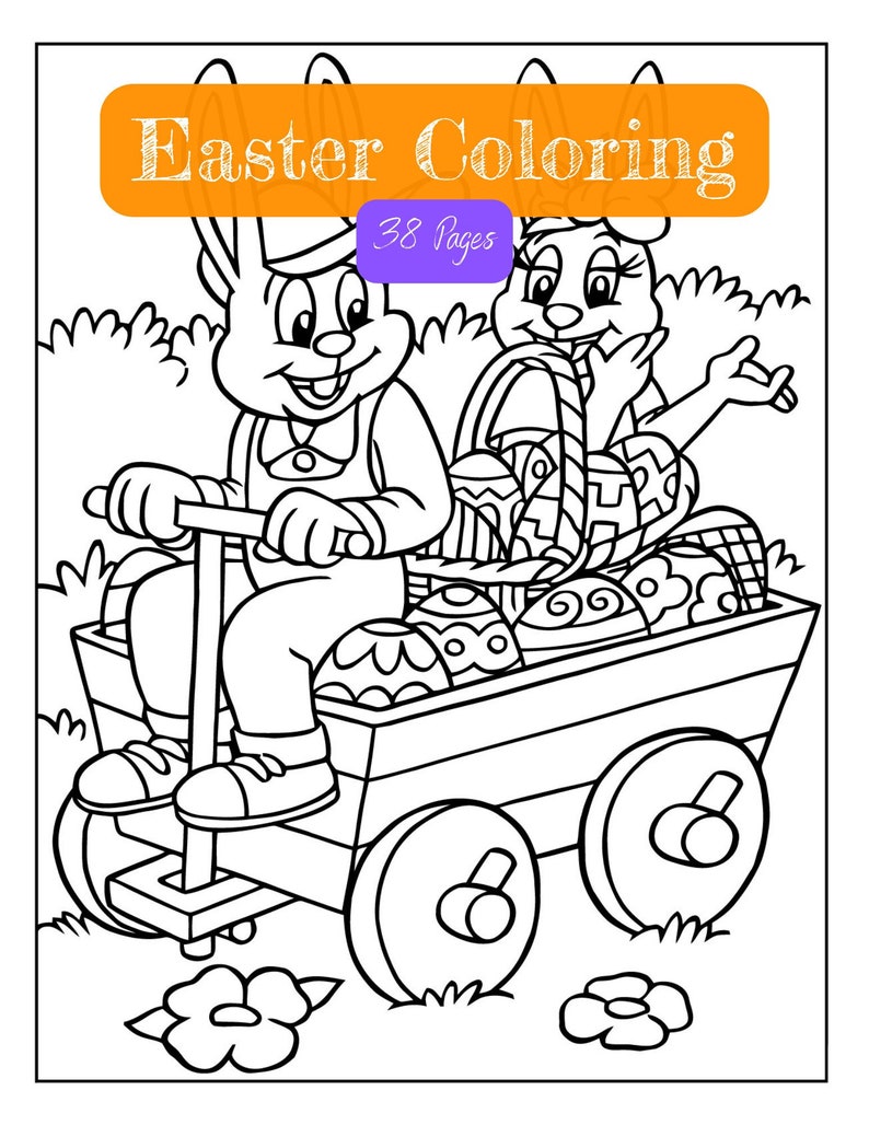 Printable/digital Download Easter Coloring Pages - 38 Pages Kids ...