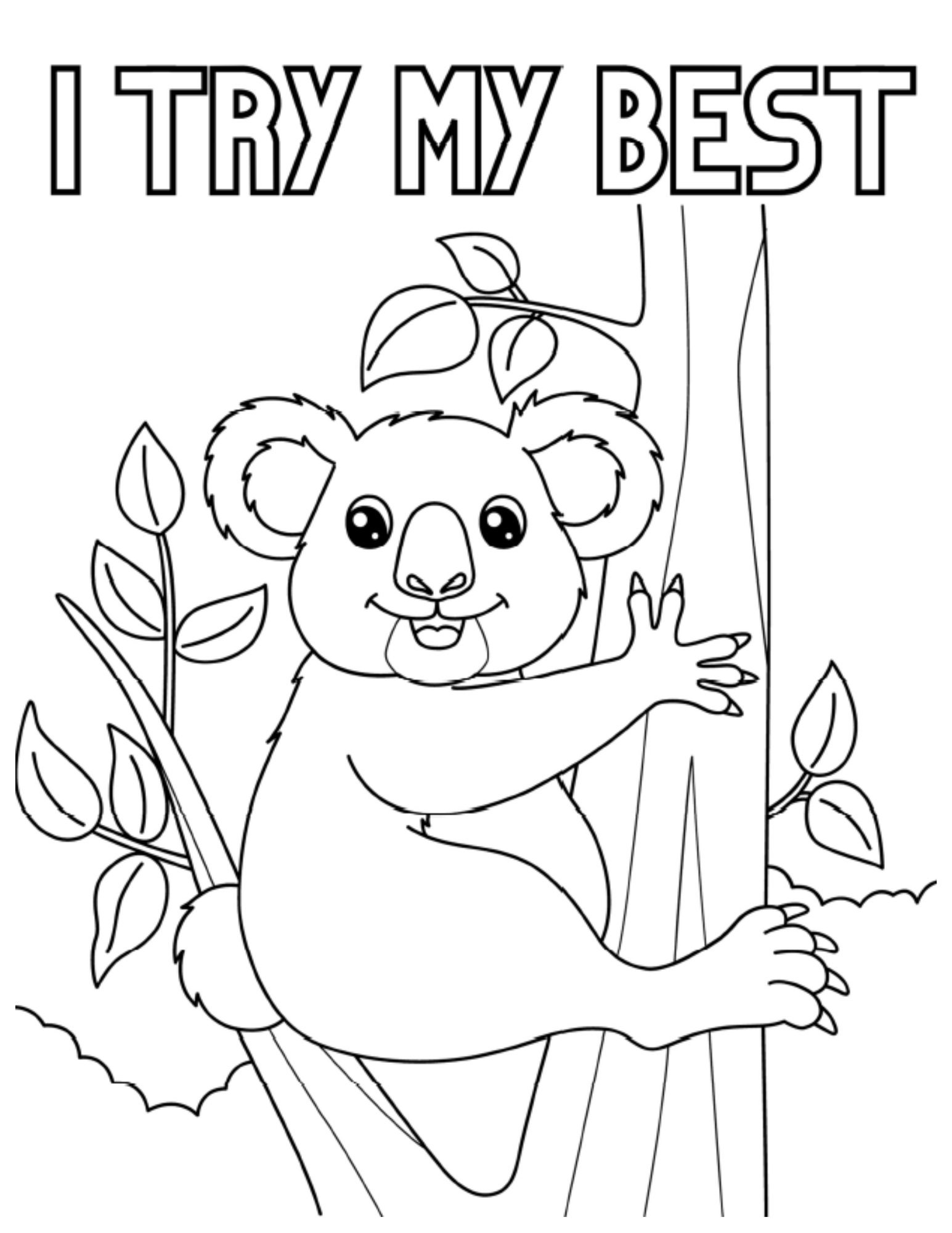 Printable/digital Download Animal Affirmation Coloring Pages - 35 Pages ...