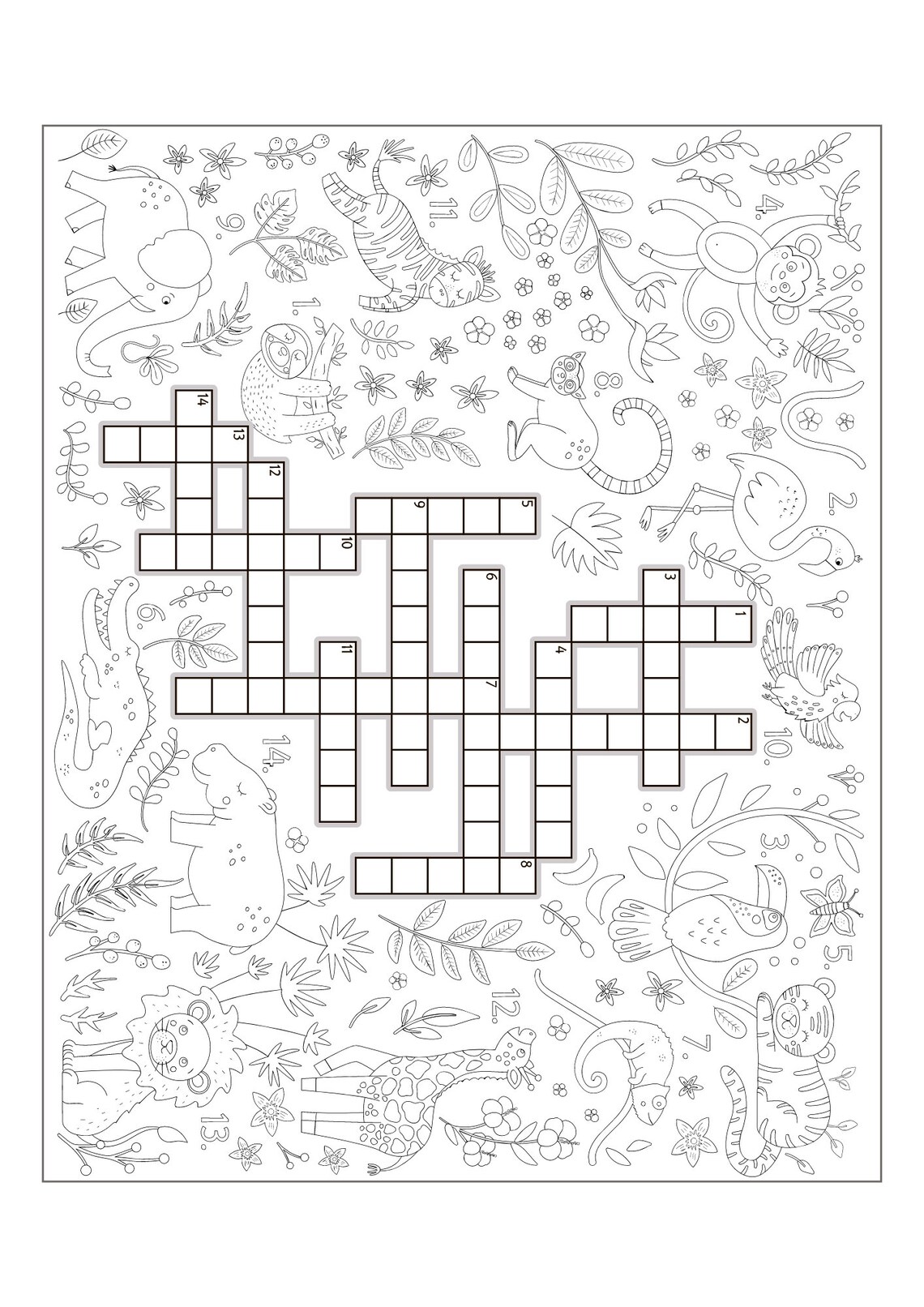 Printable/digital Download Jungle Kids Activities - 10 Pages Kids ...