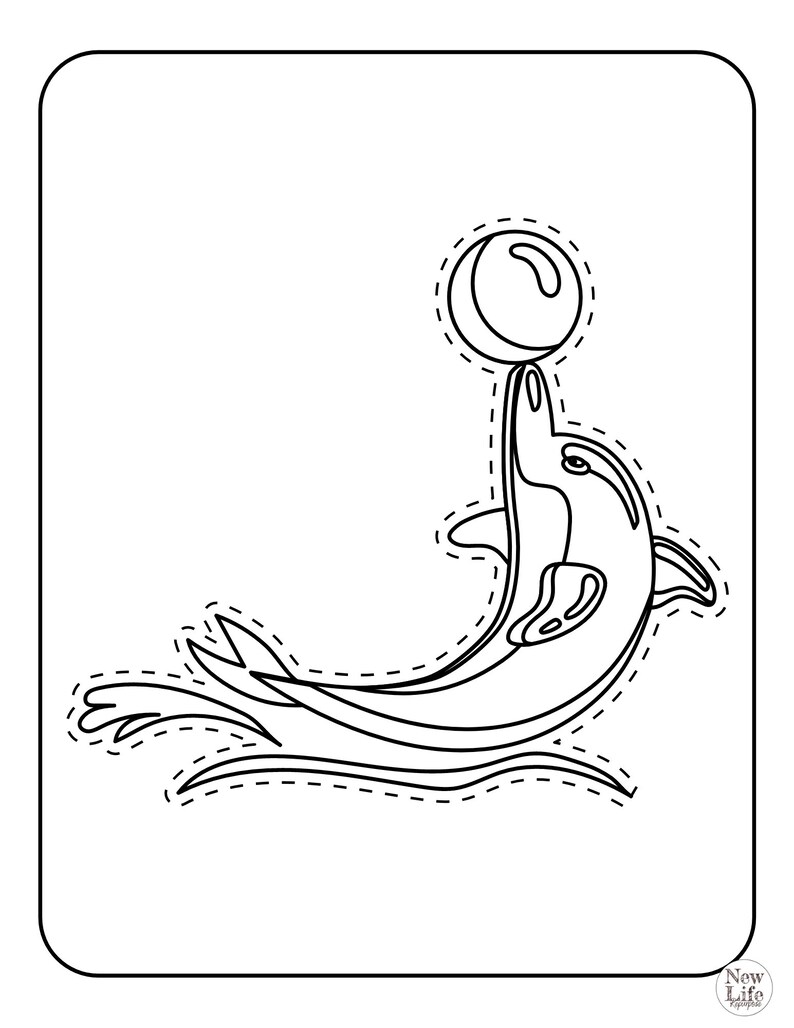 Printable/digital Download Ocean Creature Scissor Skills Coloring Pages ...
