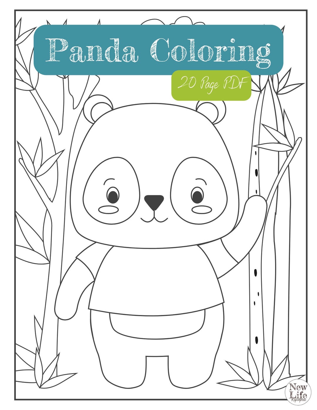 Printable/digital Download Panda Bear Coloring Pages - 20 Pages Kids ...
