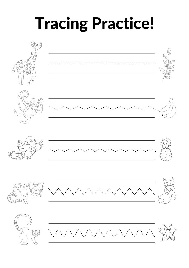 Printable/digital Download Jungle Kids Activities - 10 Pages Kids ...