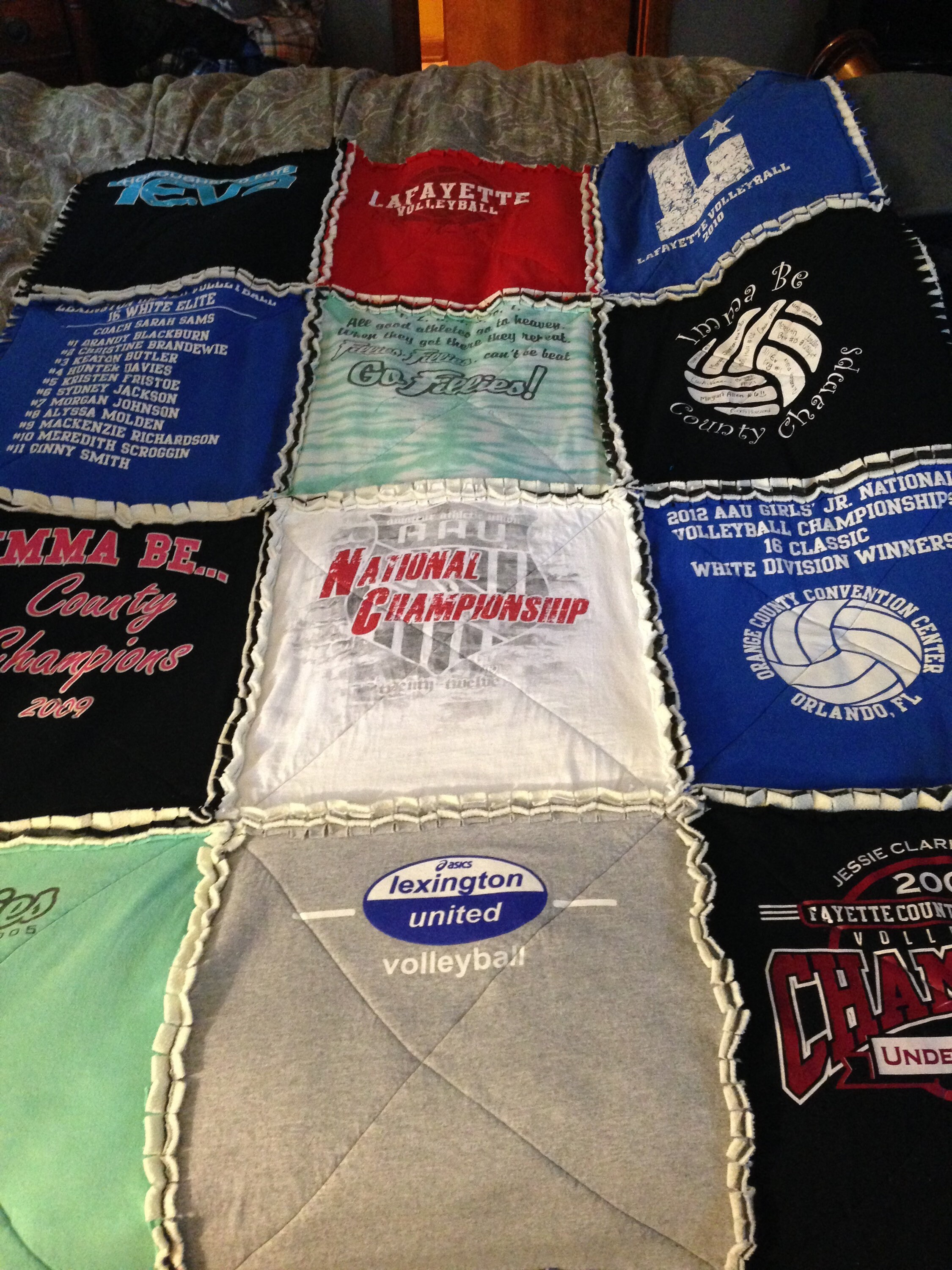 T-shirt Quilt With Fleece Backing - Etsy