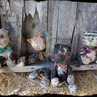 Primitive Cat - Etsy