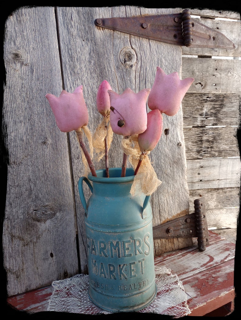 PDF Pattern, Primitive Tulip Picks, Prim Spring Flowers, Sewing Pattern ...