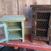 Miniature Pie Safe, Small Primitive Colonial Wooden Jelly Cupboard ...