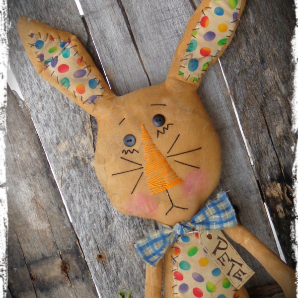 Primitive Easter Bunny - Etsy