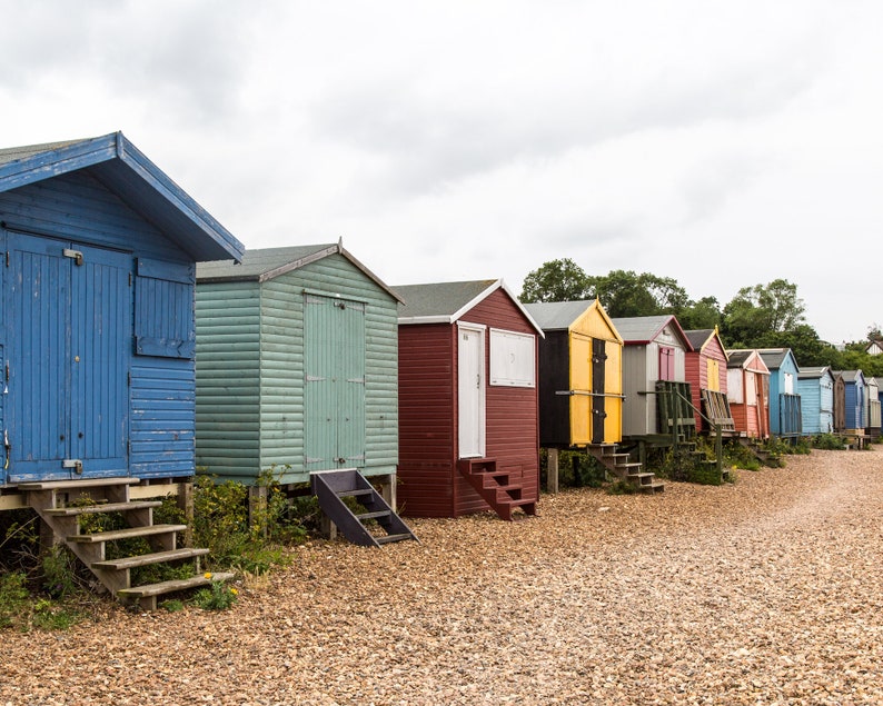 Whitstable Print English Seaside Photography Beach Huts Wall Art - Etsy