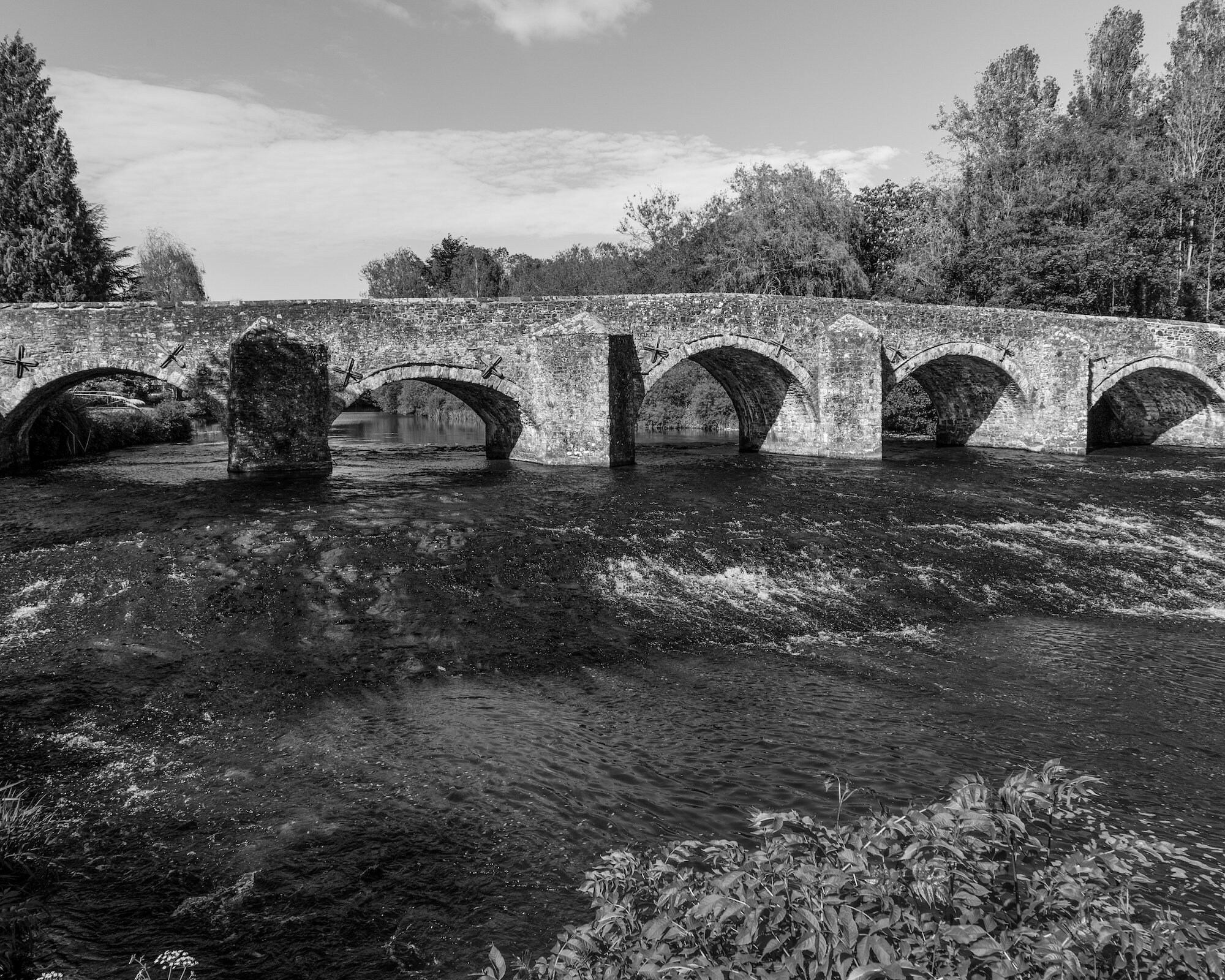 Devon Photography Fishermans Cot Bridge Print River Exe in Bickleigh ...