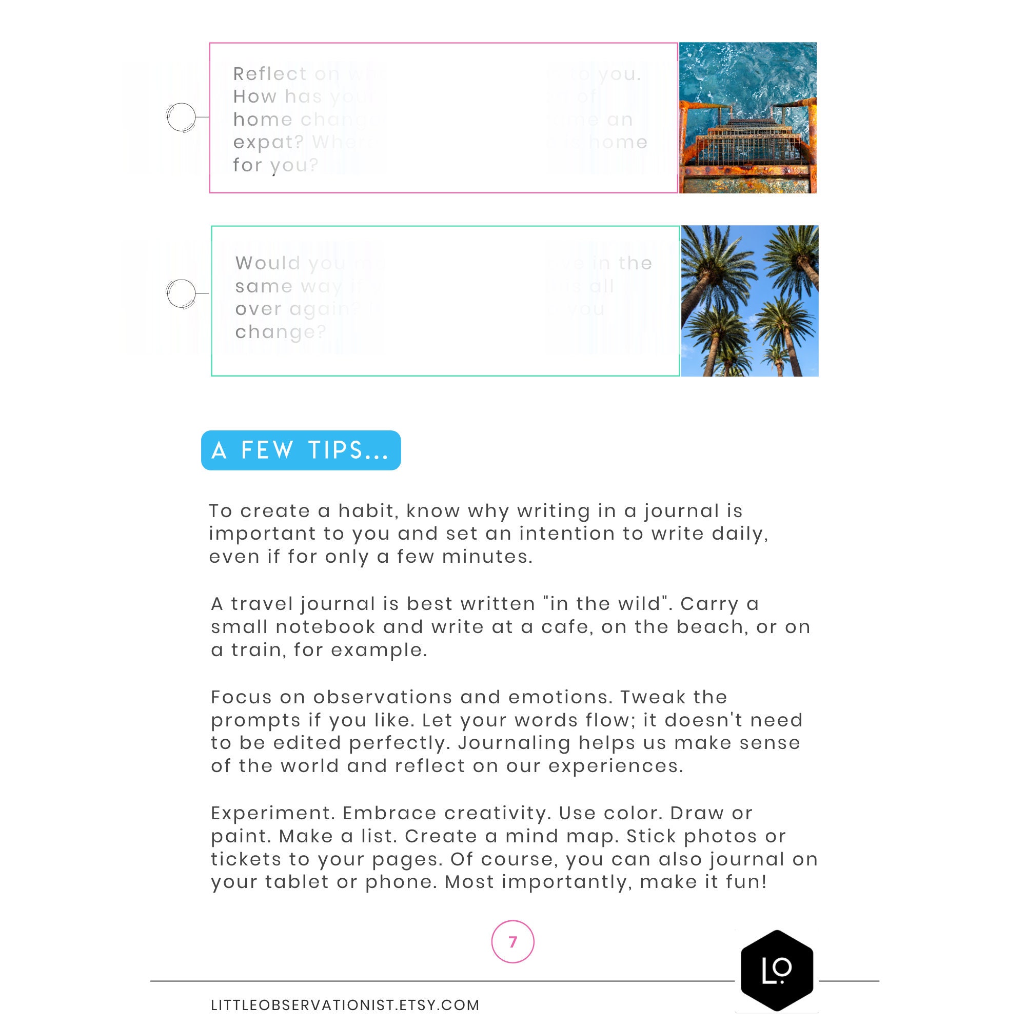 Expat Journal Prompts Printable Instant Download 31 Prompts for Expats Who Journal Gift for ...