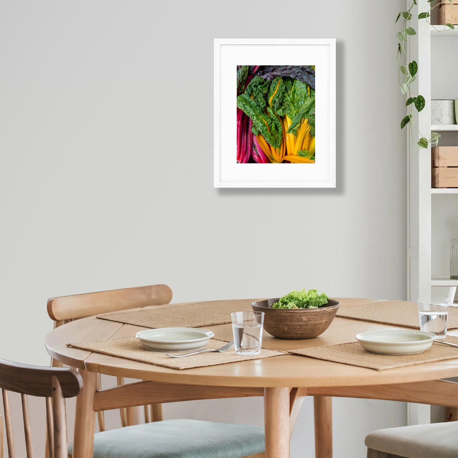 Rainbow Swiss Chard Print Food Photography Kitchen Wall Art - Etsy