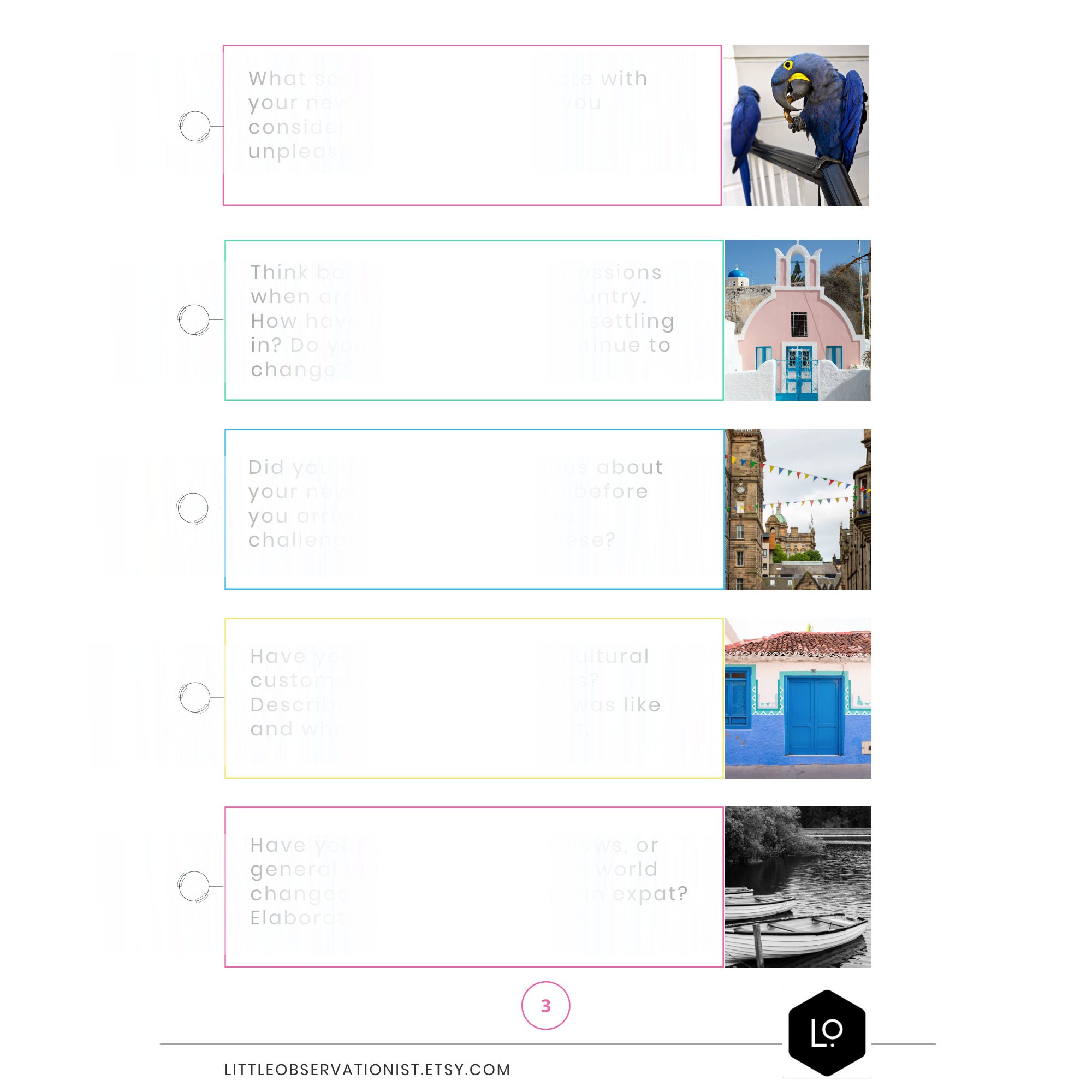 Expat Journal Prompts Printable Instant Download 31 Prompts for Expats Who Journal Gift for ...