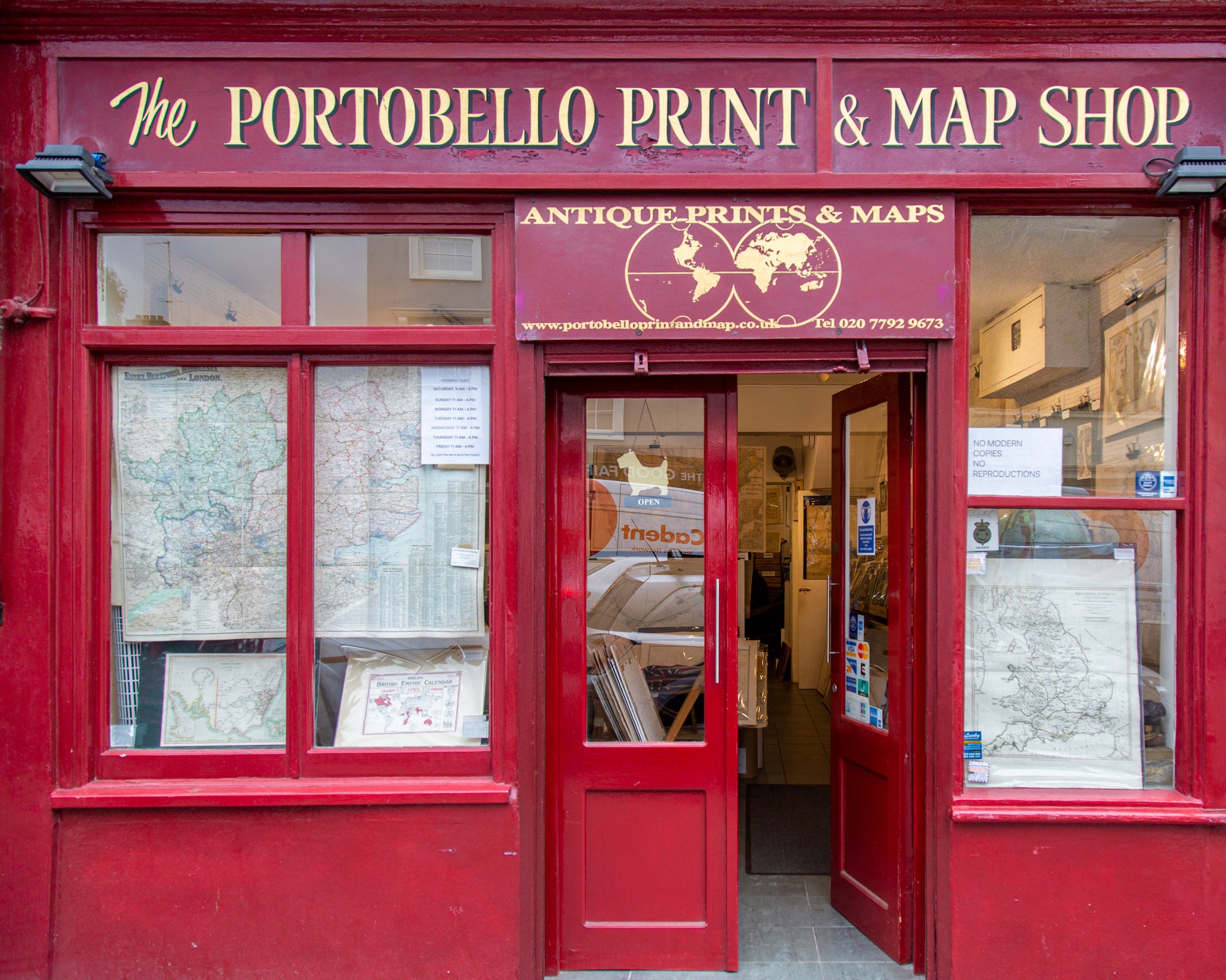 Portobello Print and Map Shop Photography Print Notting Hill, London ...