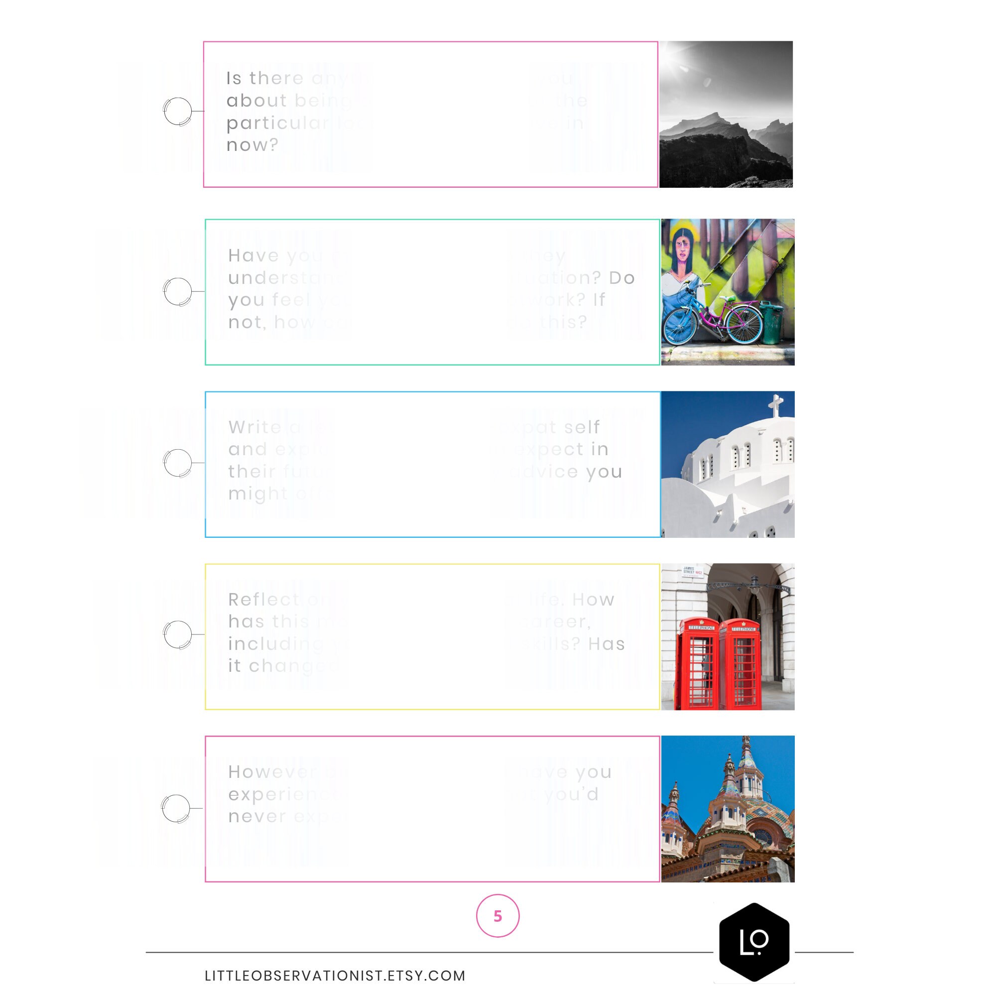 Expat Journal Prompts Printable Instant Download 31 Prompts for Expats Who Journal Gift for ...