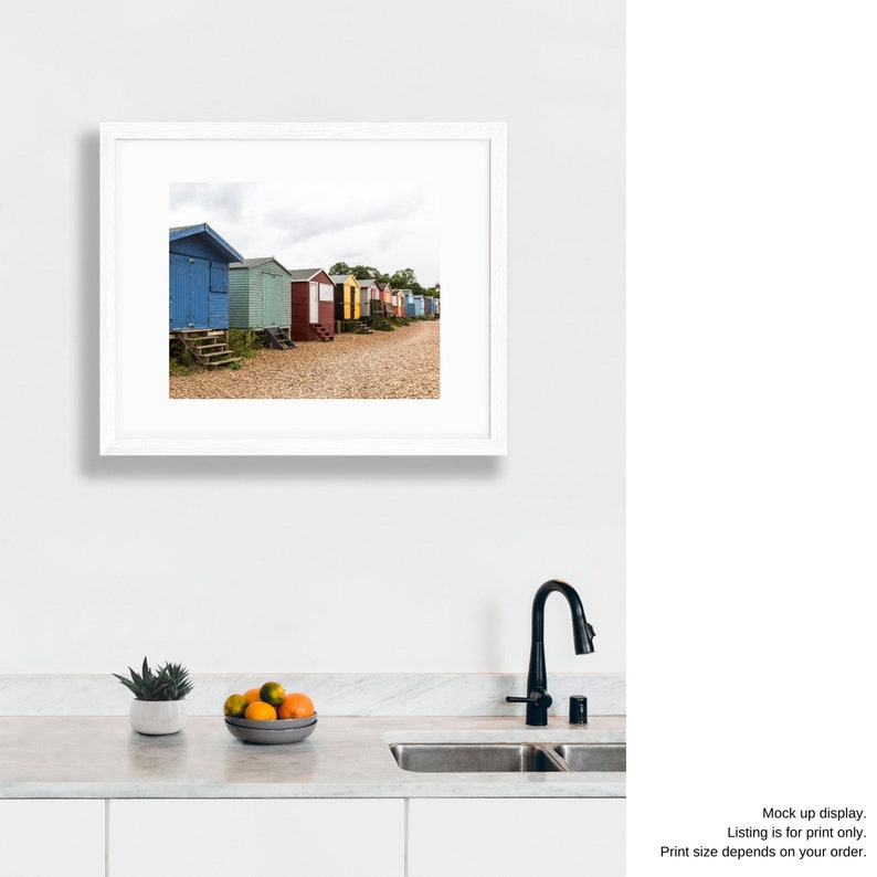 Whitstable Print English Seaside Photography Beach Huts Wall Art - Etsy