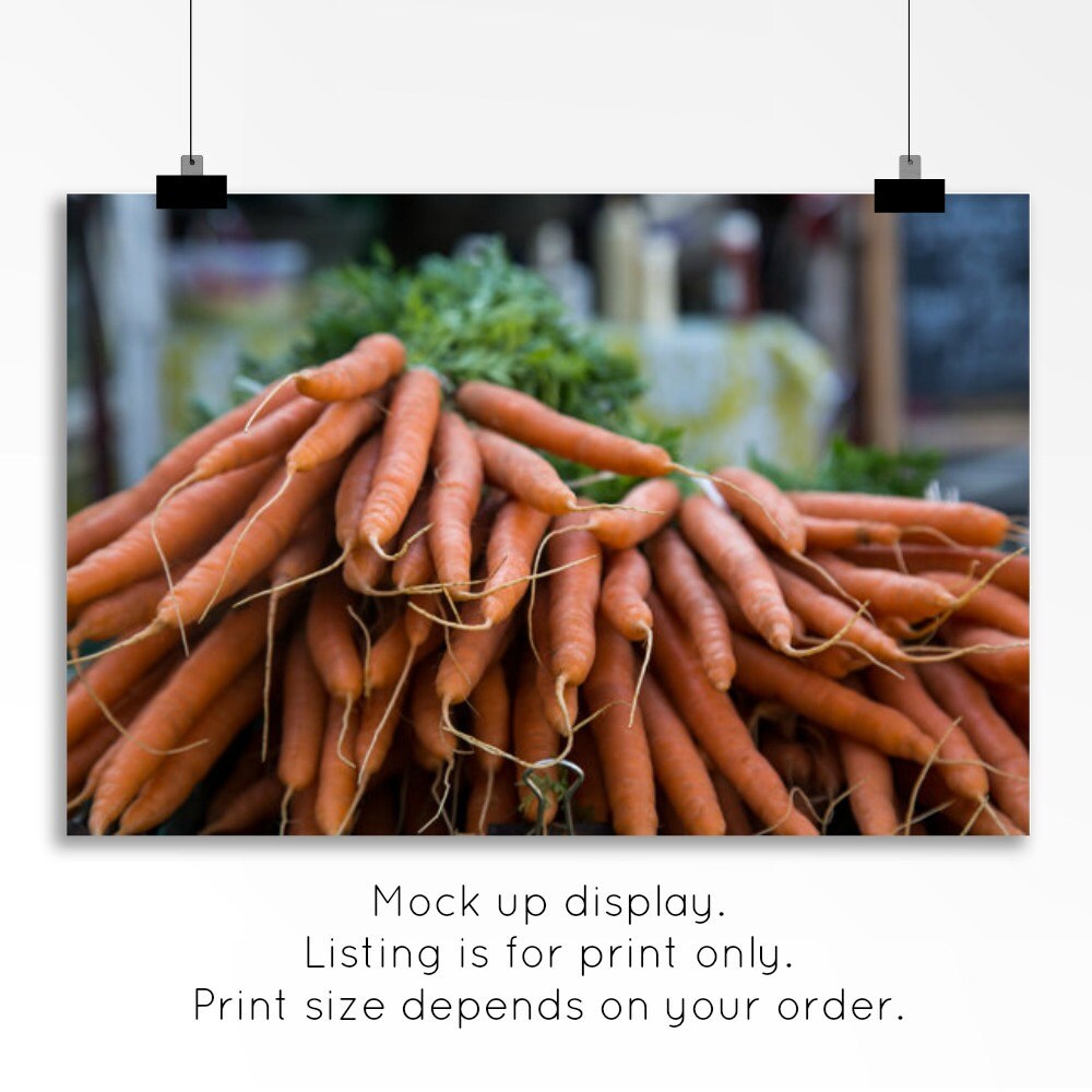 Food Photography - Carrot Print - Kitchen Art - Etsy