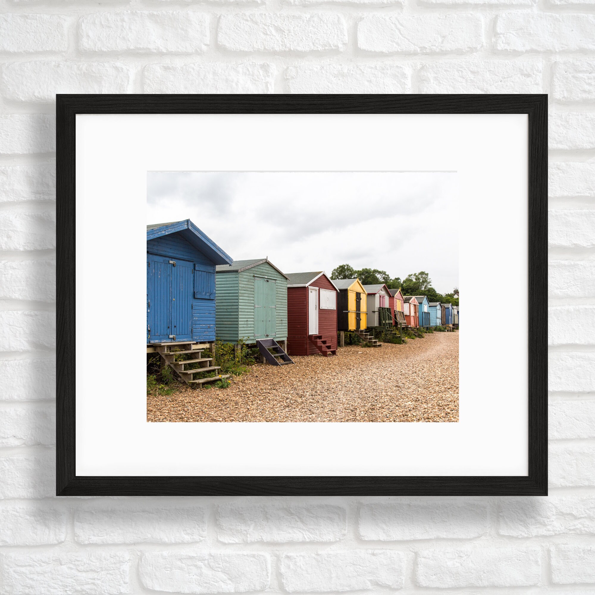 Whitstable Print English Seaside Photography Beach Huts Wall Art - Etsy