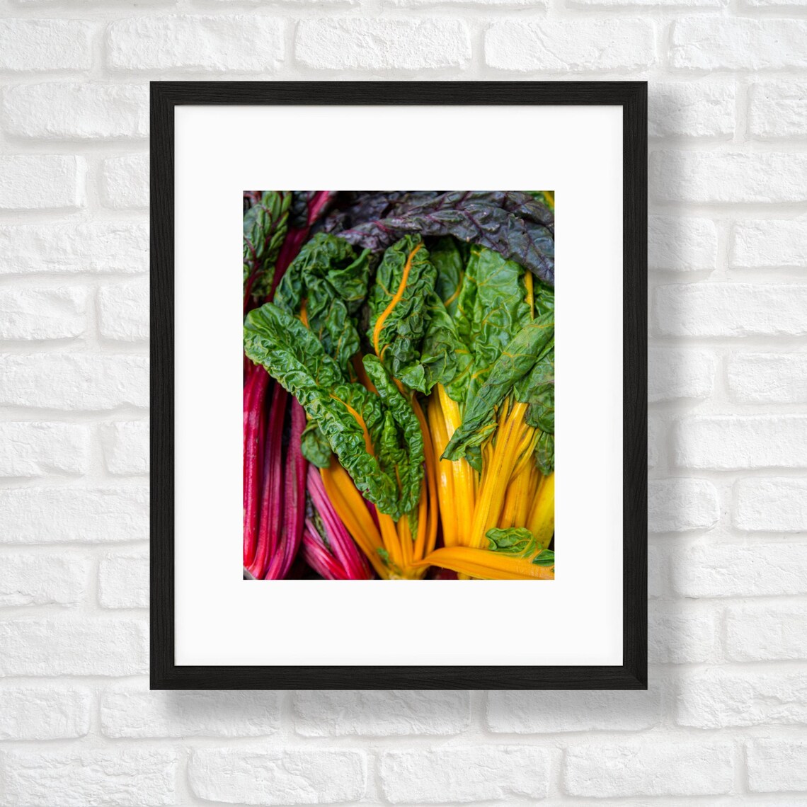 Rainbow Swiss Chard Print Food Photography Kitchen Wall Art - Etsy