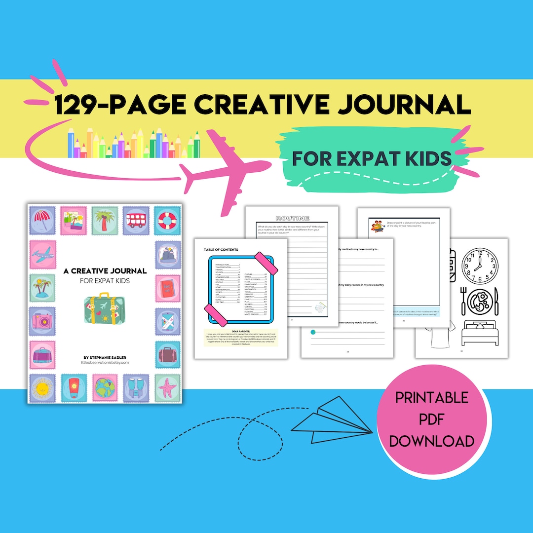 Creative Journal for Expat Kids | Expat Resources | Expat Children's ...
