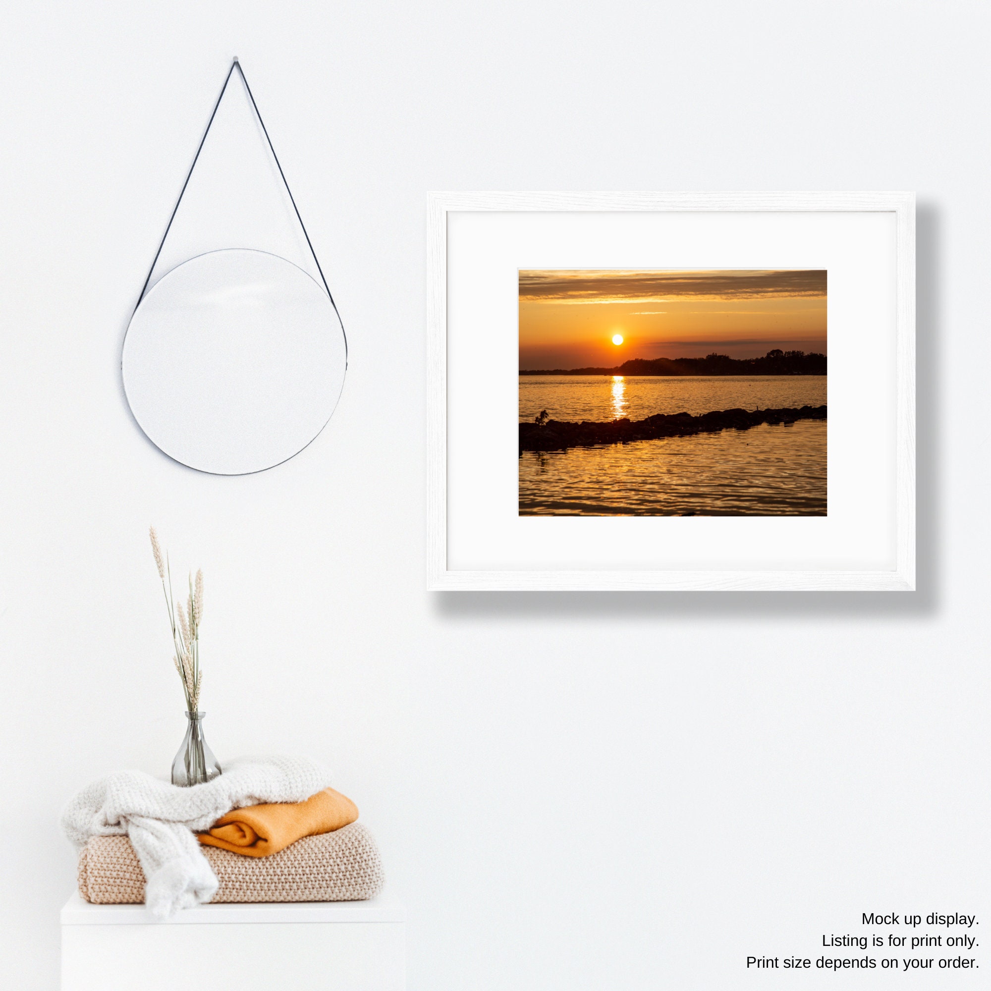 Sunset Photography Print Gratwick Park, North Tonawanda, New York Wall ...