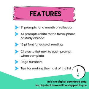 Study Abroad Journal Prompts: Travel Writing (printable PDF) - Etsy