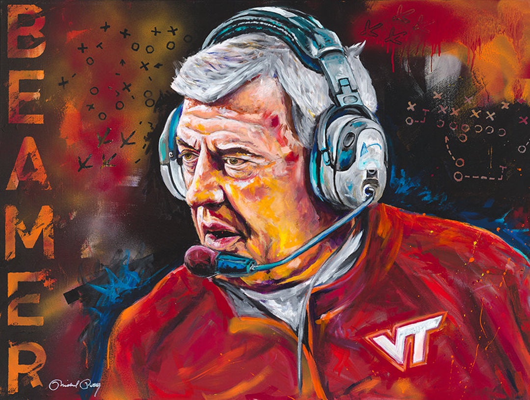 Virginia Tech Art Print Artist Reproduction on Canvas Giclee - Etsy