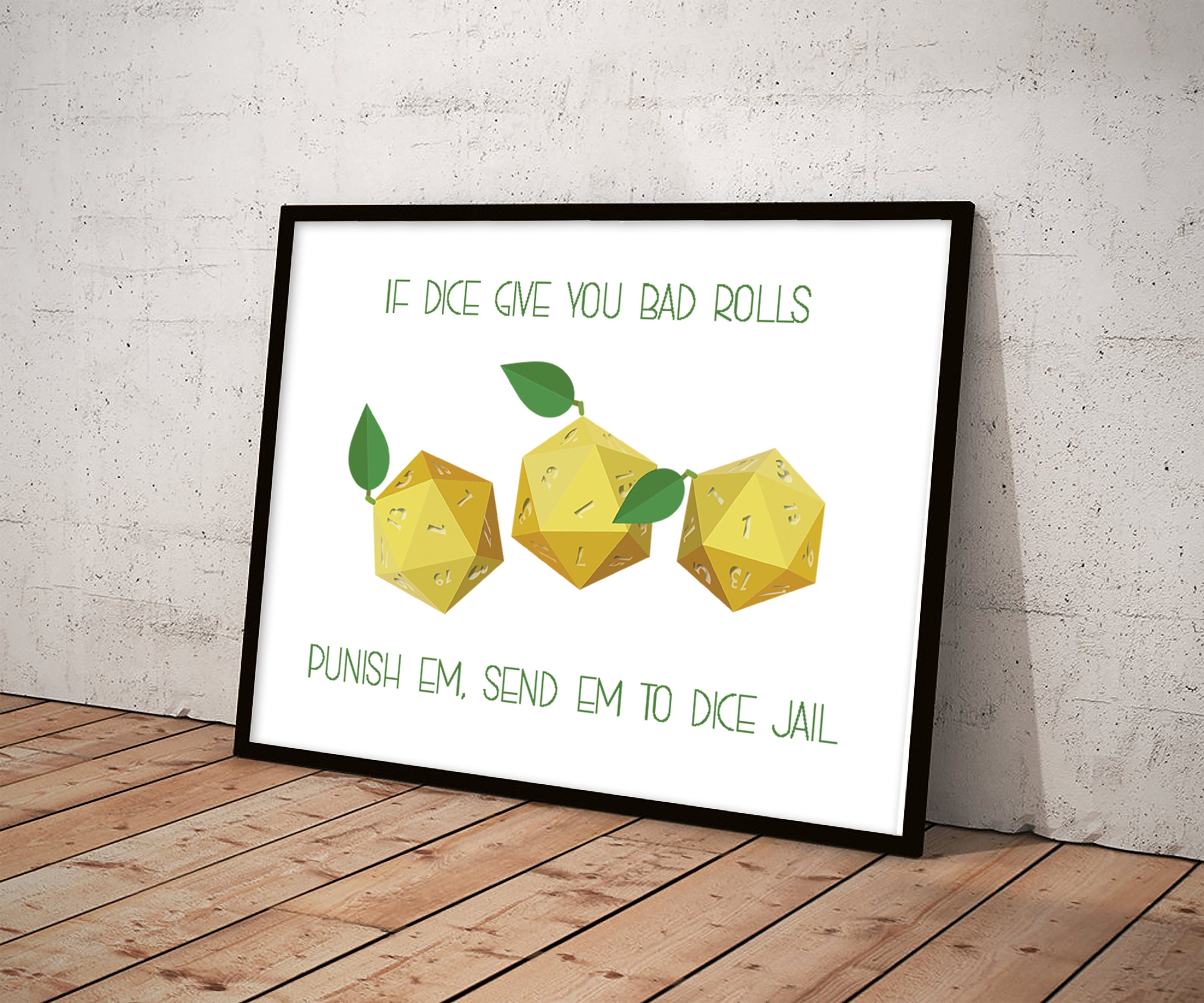 Printable Dungeons and Dragons Wall Art, D&D, Humor, Geek, Digital ...