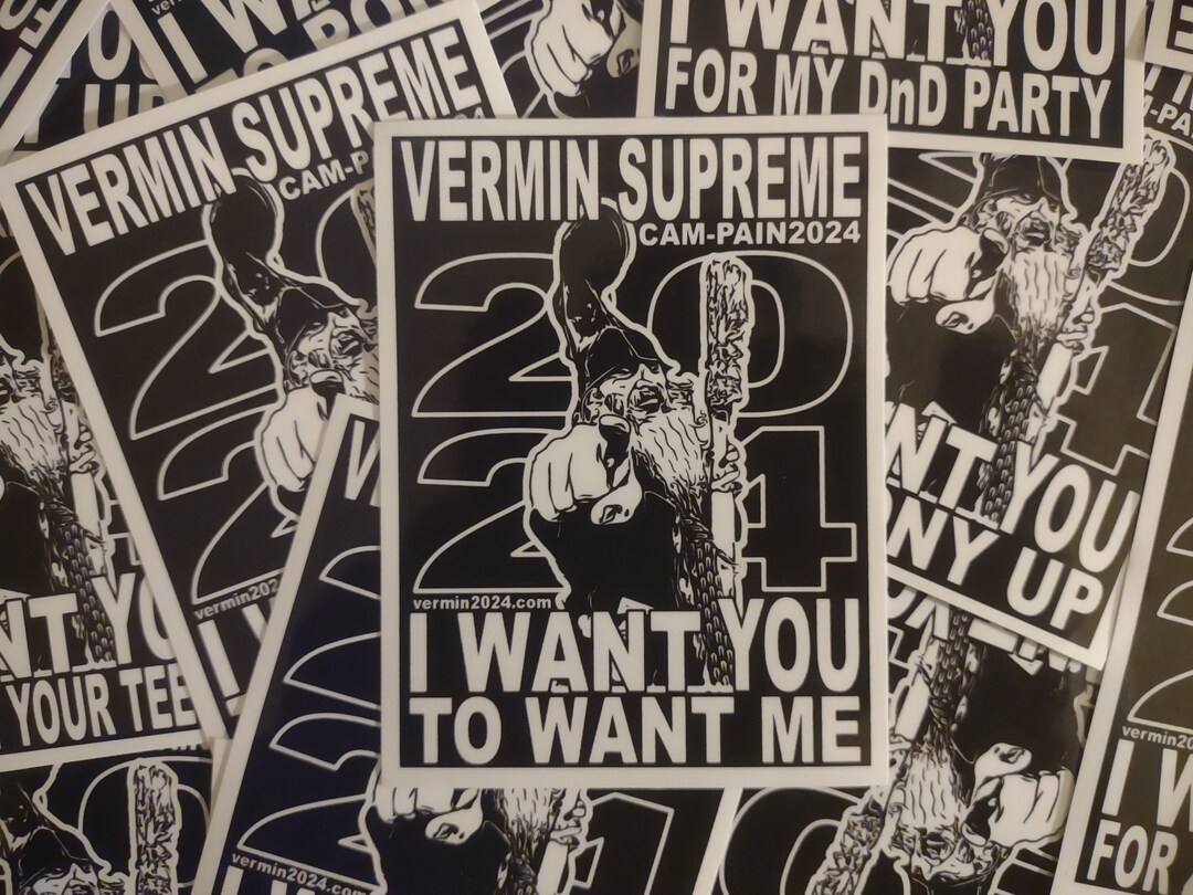 Vermin Supreme Sticker Cam-pain - Etsy