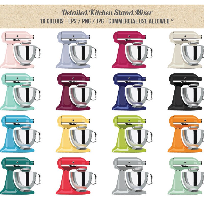 Stand Mixer Clipart - Etsy