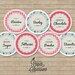 EDITABLE LABELS Herb & Spice Jar Labels Garden Tea Party Pink Floral ...