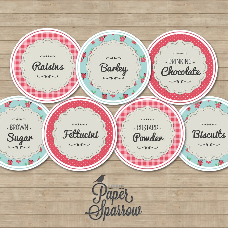Canister Labels - Etsy