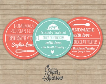 EDITABLE Vintage Food Labels INSTANT DOWNLOAD Printable | Etsy