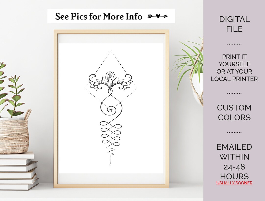 Unalome Printable DIGITAL DOWNLOAD Unalome Wall Art Sacred - Etsy Australia