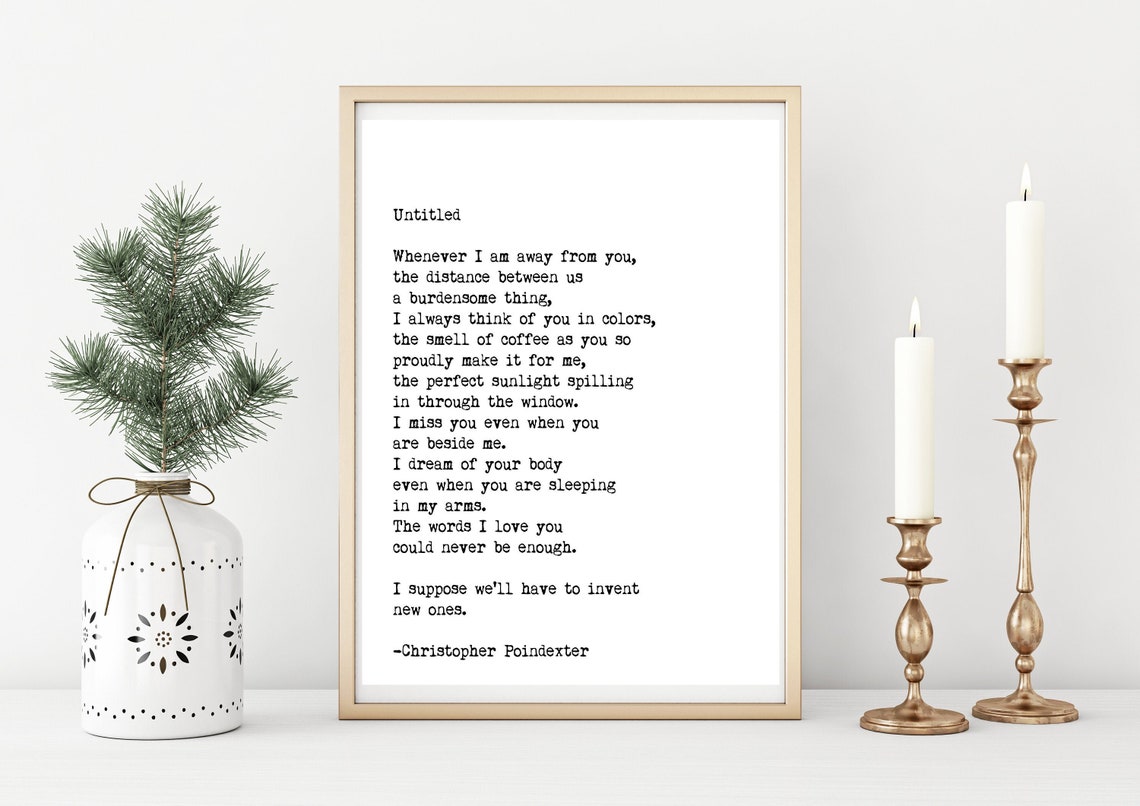 Poem Printable DIGITAL DOWNLOAD Choose Your Poem Quote Wall - Etsy