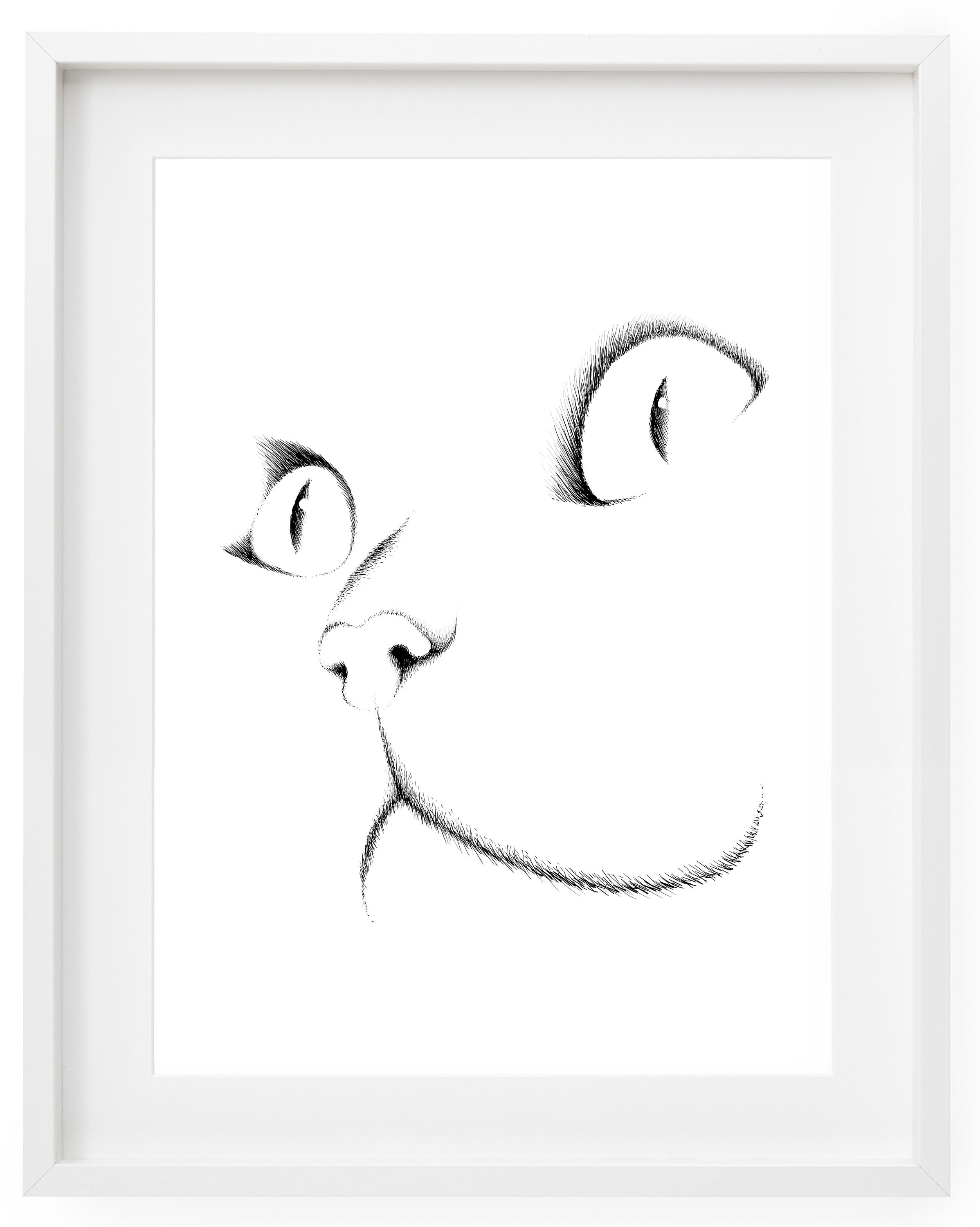 Cat Face Printable DIGITAL DOWNLOAD, Cat Wall Art, Cat Print, Cat Lover ...