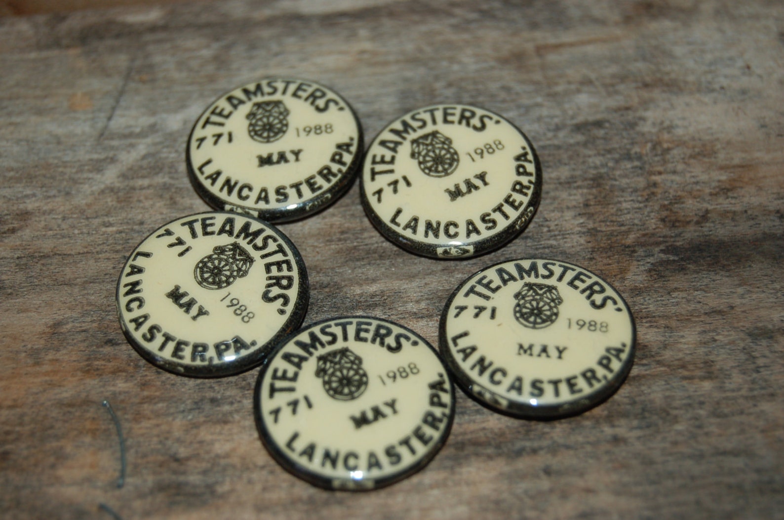 10 Vintage Teamsters Pins | Teamster Button | Lancaster Pennsylvania ...