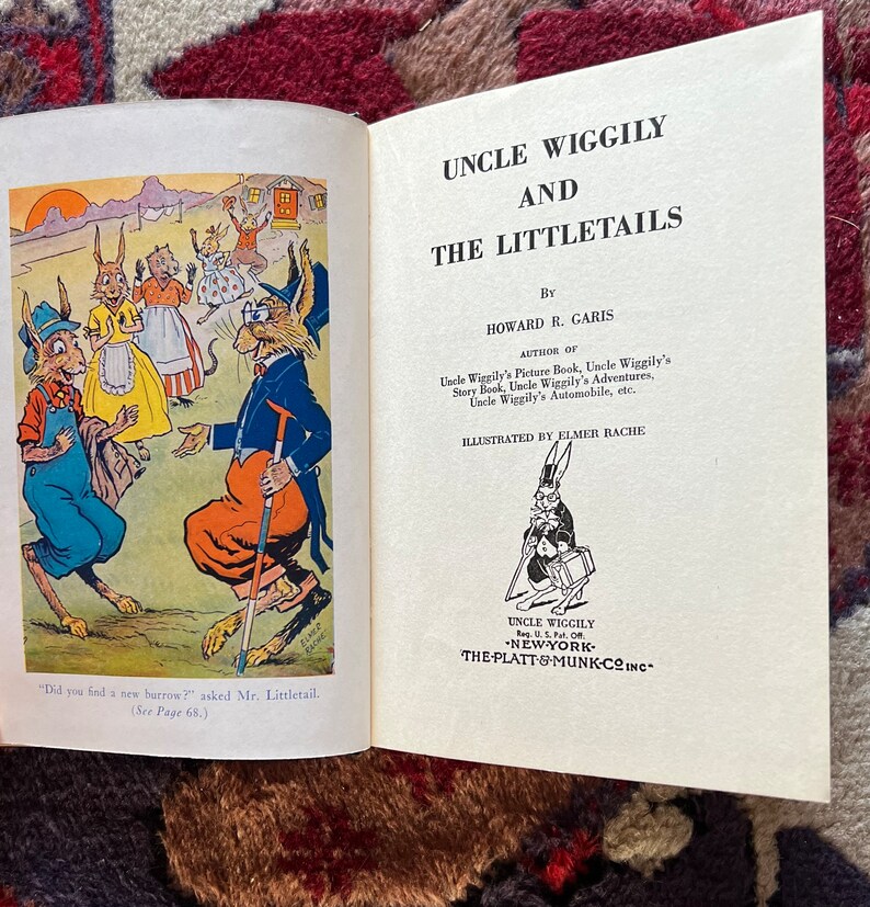 Uncle Wiggily and the Littletails Book | Vintage Children's Book ...