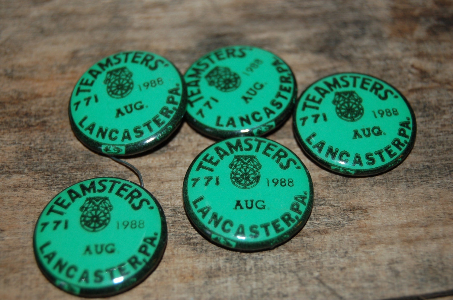 10 Vintage Teamsters Pins | Teamster Button | Lancaster Pennsylvania ...