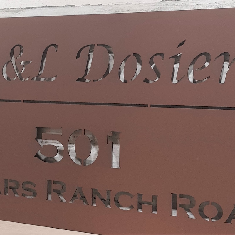 Steel Address Sign - Etsy