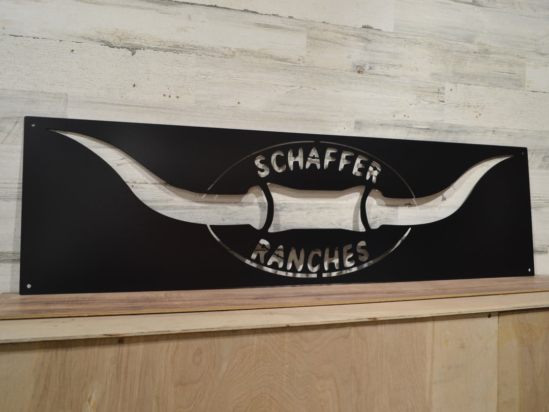 Custom Steel Ranch Signs - Company Logo - Office Sign - Reception Area ...